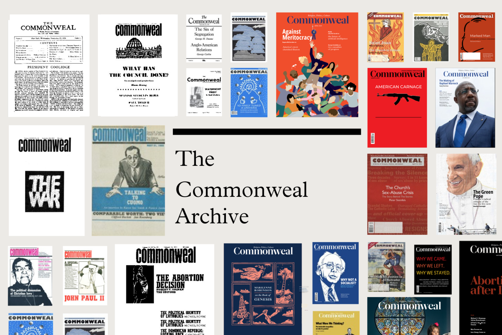 Introducing the Commonweal Archives | Commonweal Magazine