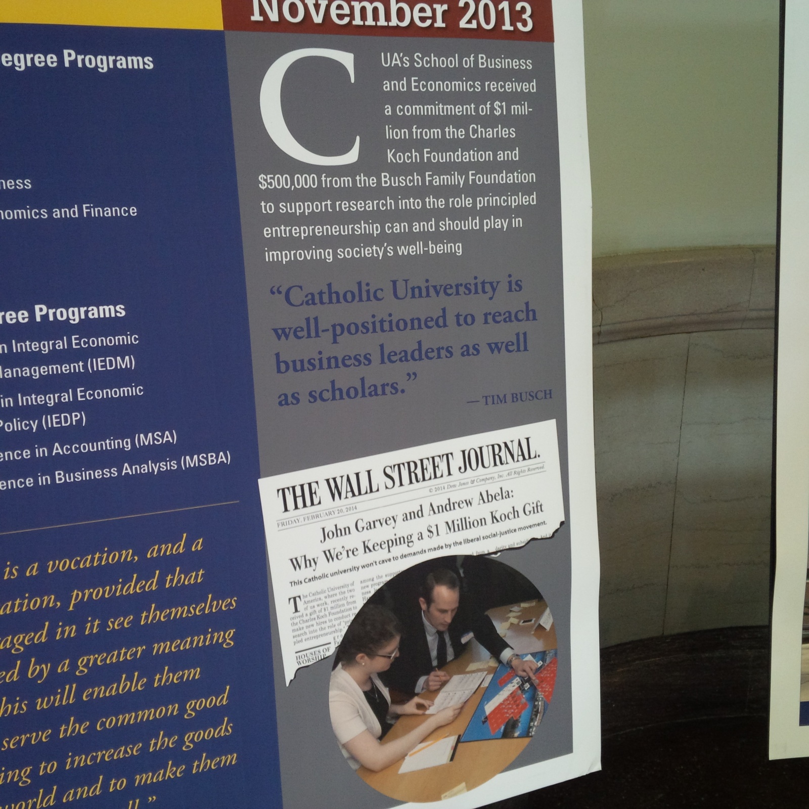 Catholic University's Business School Again | Commonweal Magazine