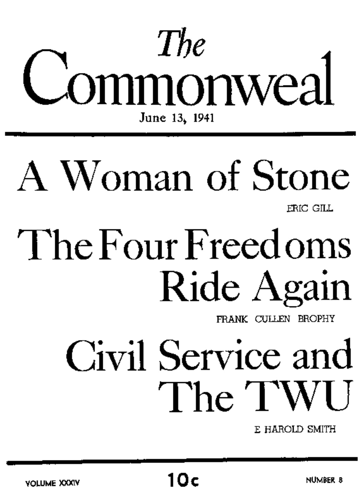 June 13, 1941 | Commonweal Magazine