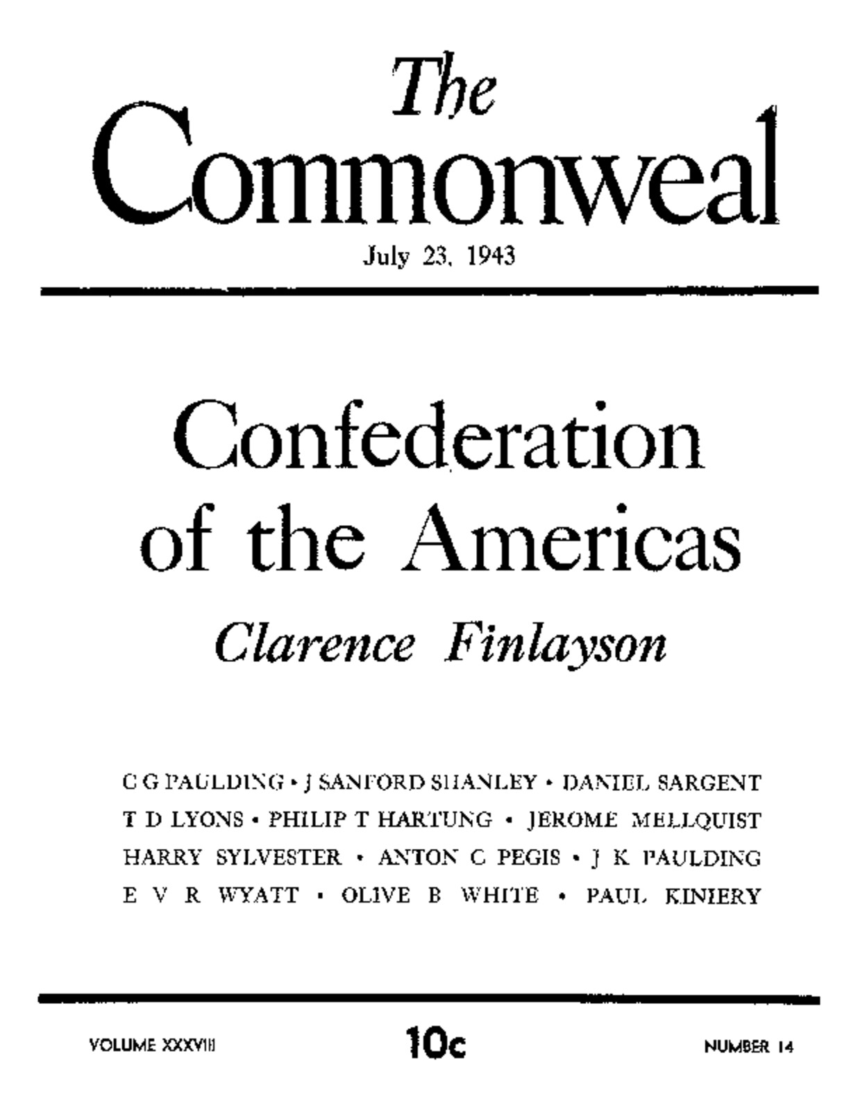 July 23, 1943 | Commonweal Magazine
