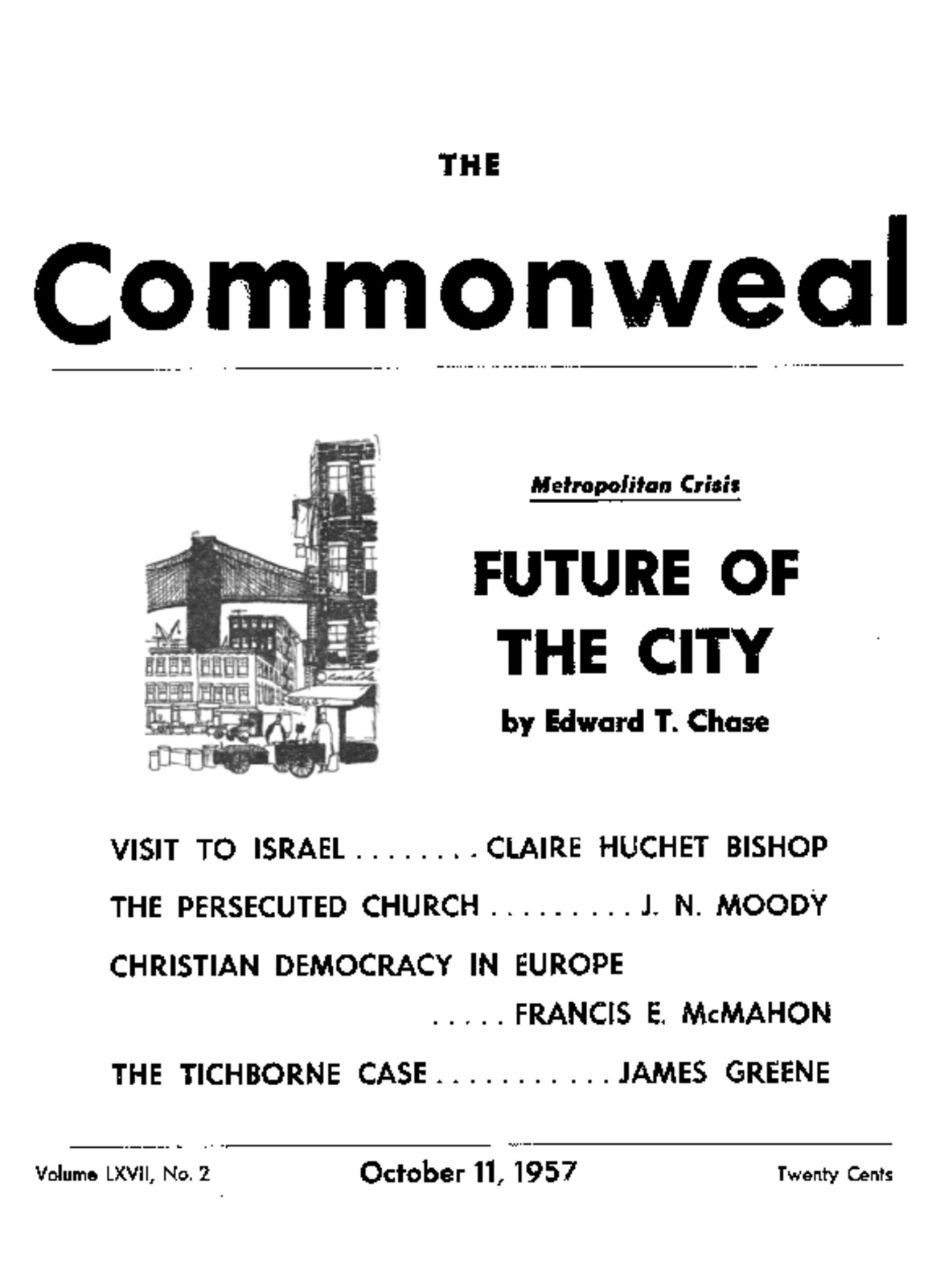 October 11, 1957 | Commonweal Magazine