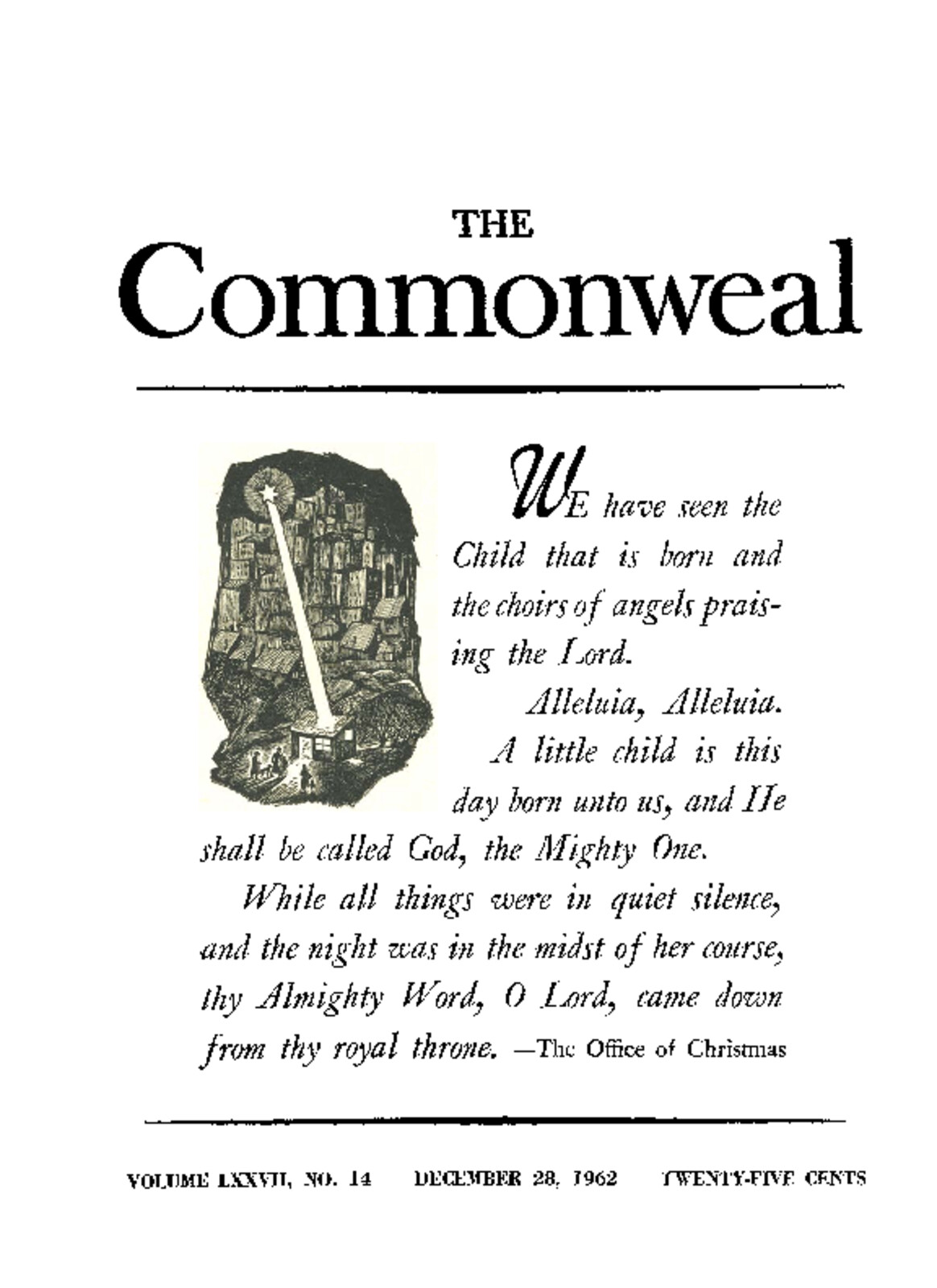 December 28, 1962 | Commonweal Magazine