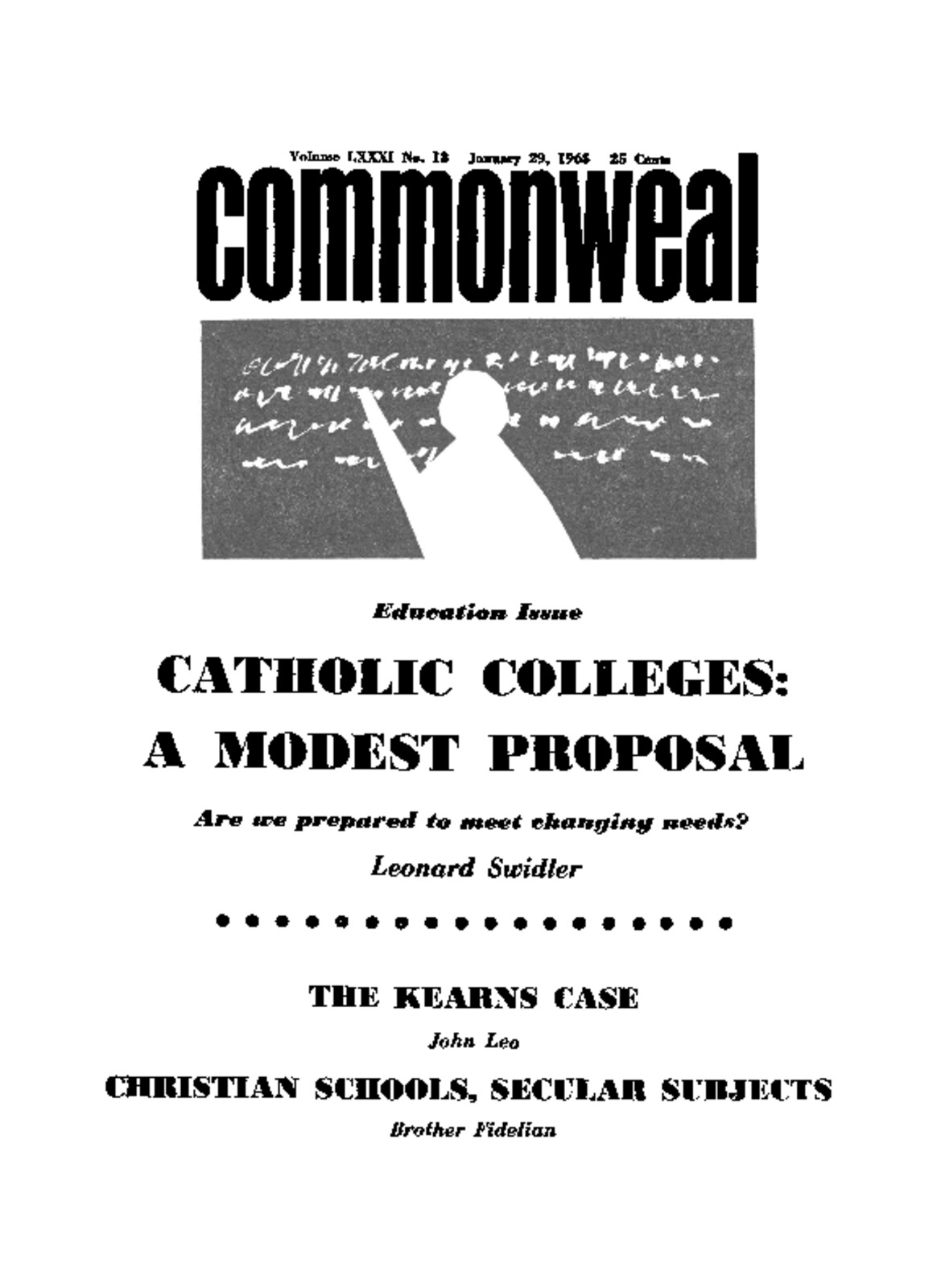 January 29, 1965 | Commonweal Magazine