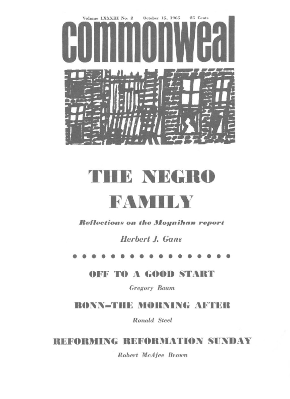 October 15, 1965 | Commonweal Magazine