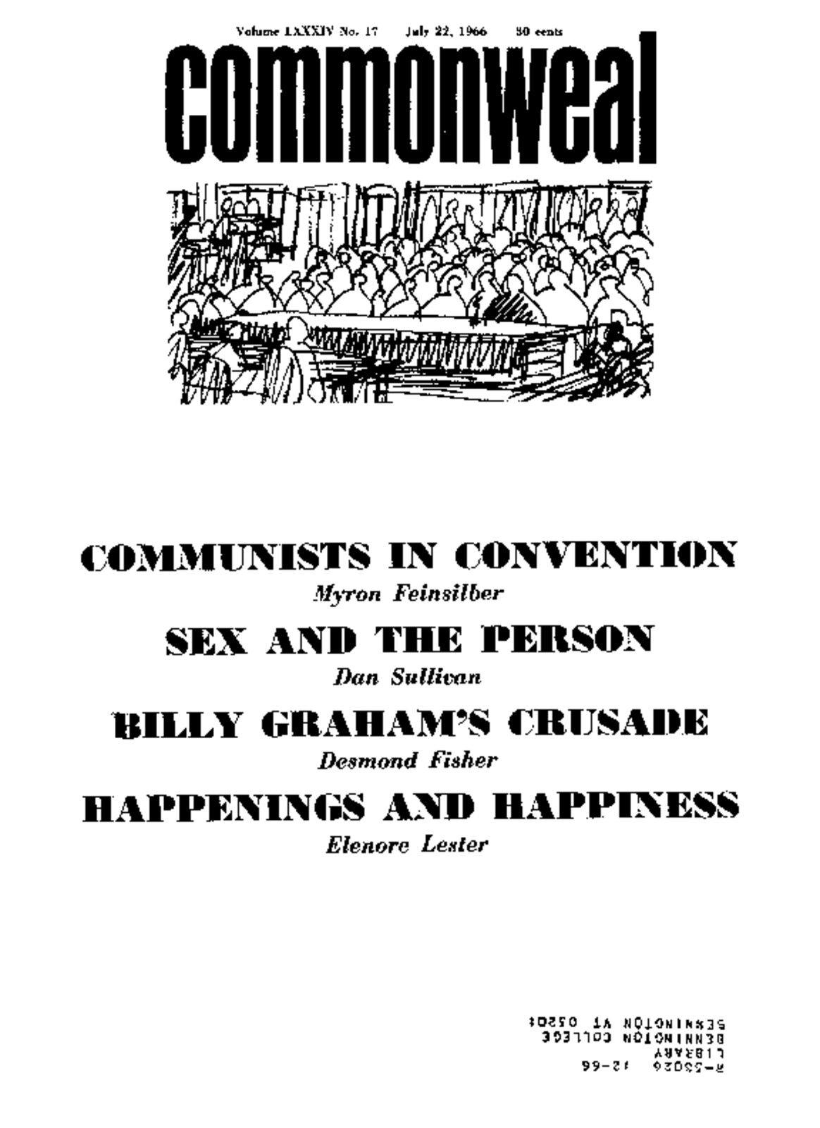 July 22, 1966 | Commonweal Magazine