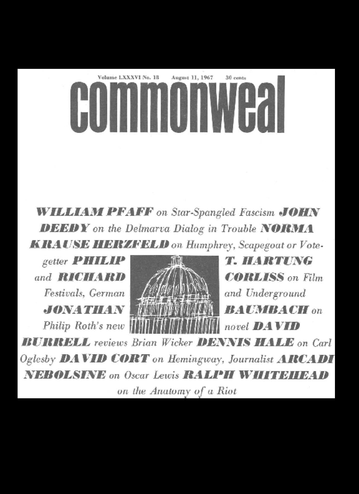 August 11, 1967 | Commonweal Magazine