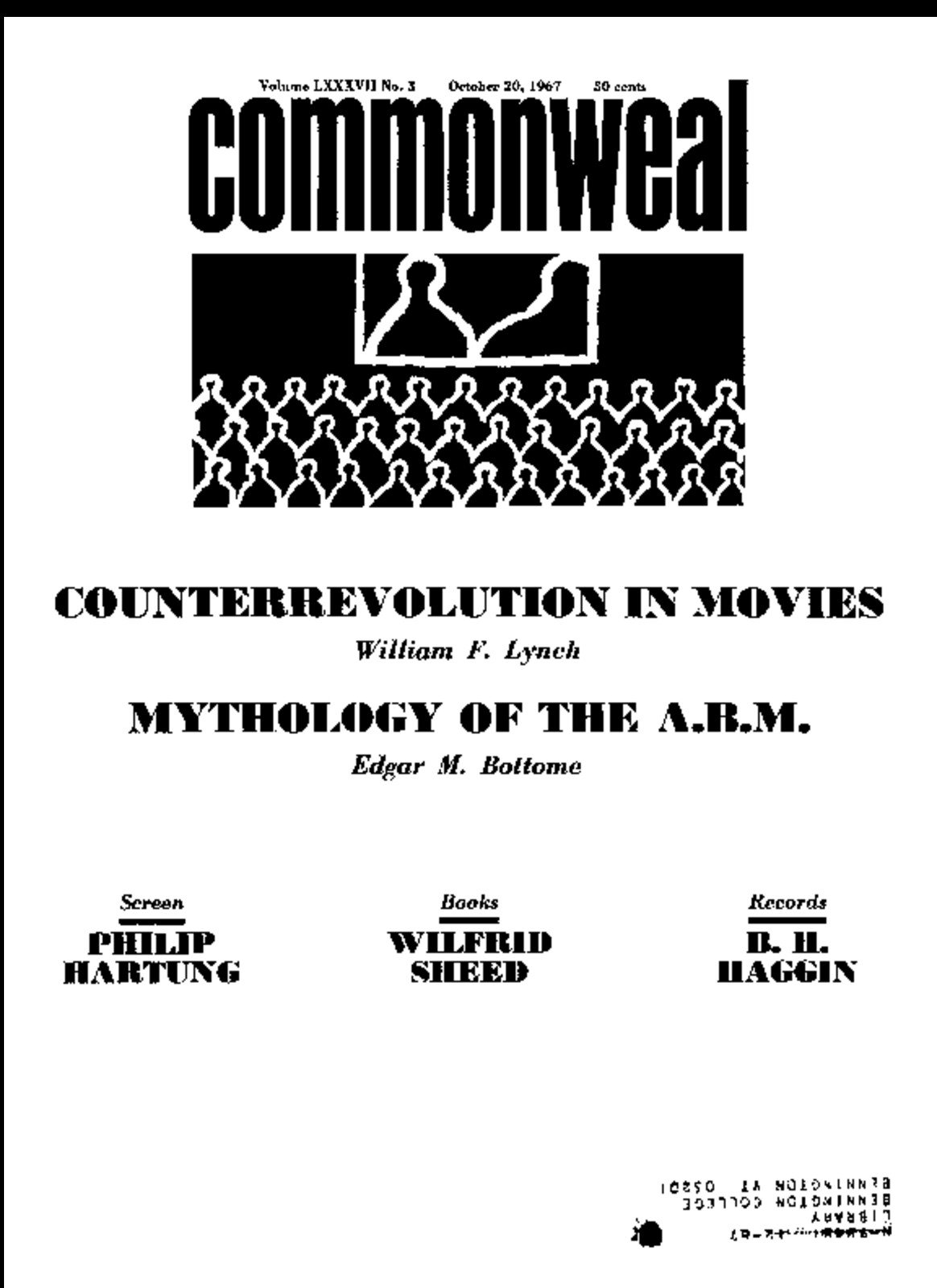 October 20, 1967 | Commonweal Magazine