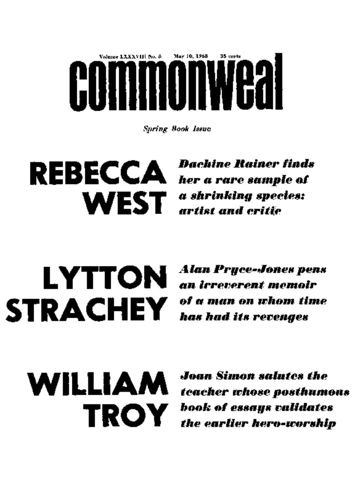 May 10, 1968 | Commonweal Magazine