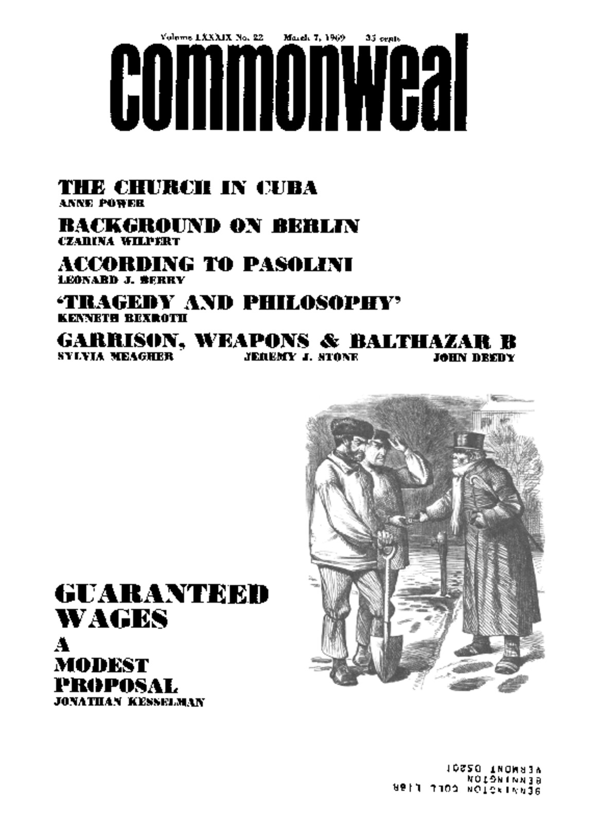 March 7, 1969 | Commonweal Magazine