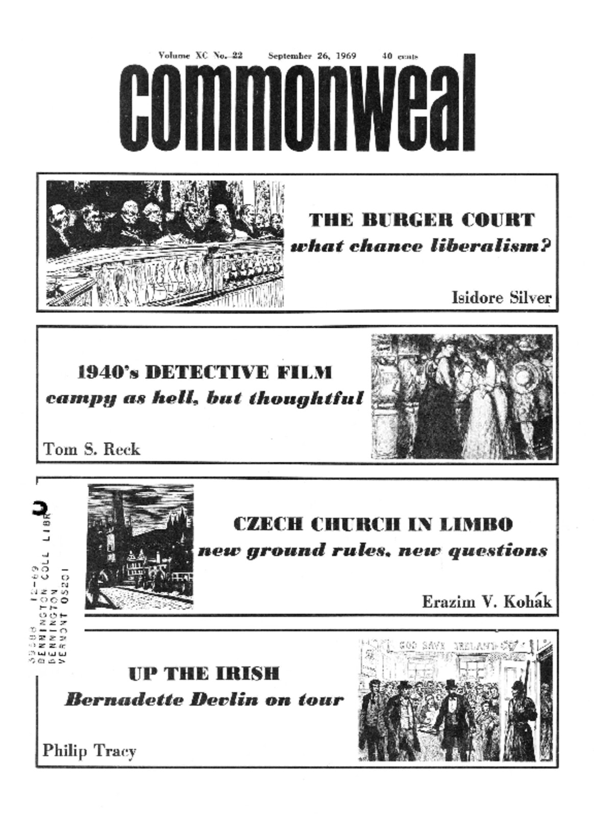 September 26, 1969 | Commonweal Magazine