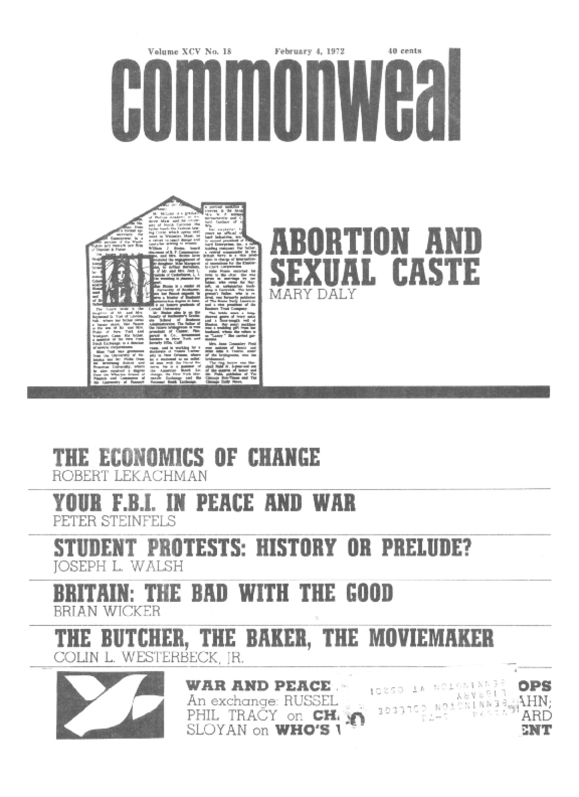 February 4, 1972 | Commonweal Magazine