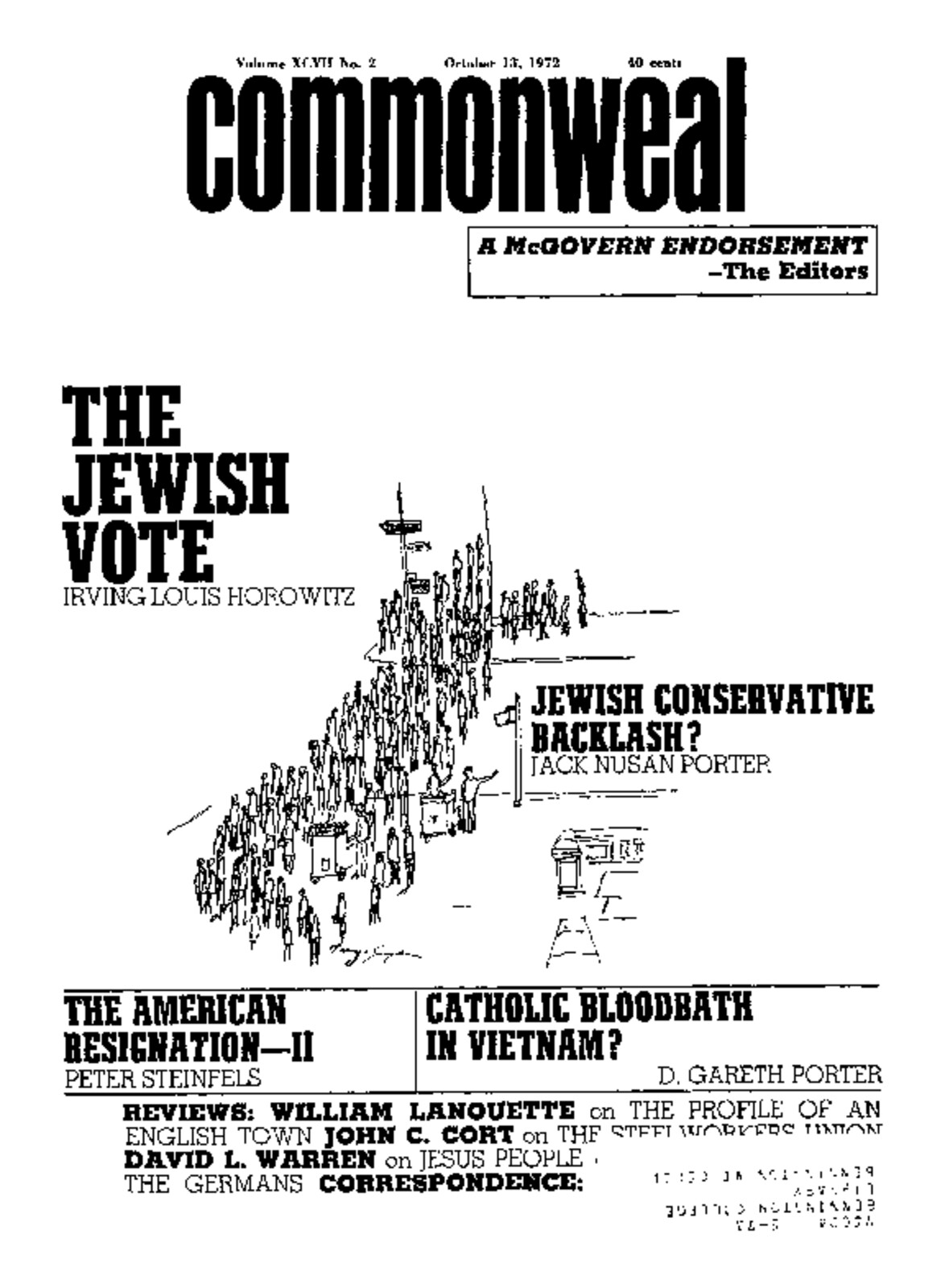 October 13, 1972 | Commonweal Magazine