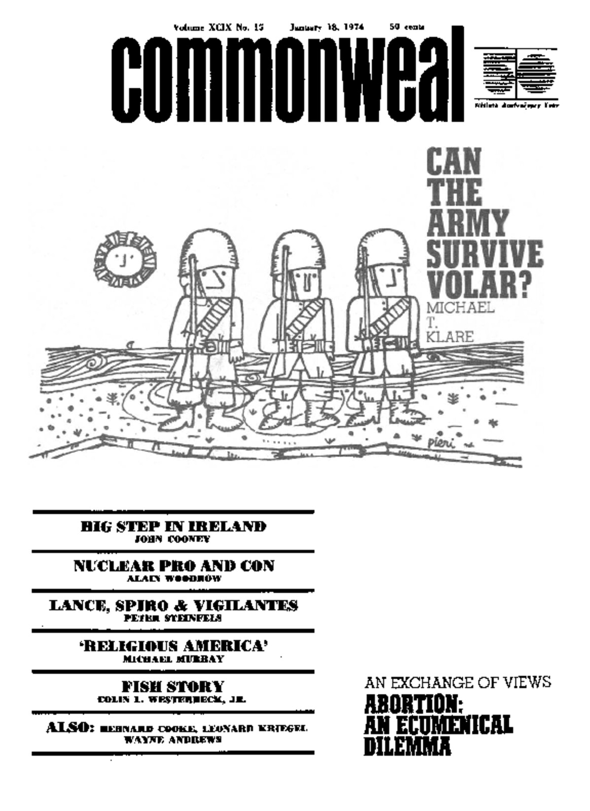 January 18, 1974 | Commonweal Magazine