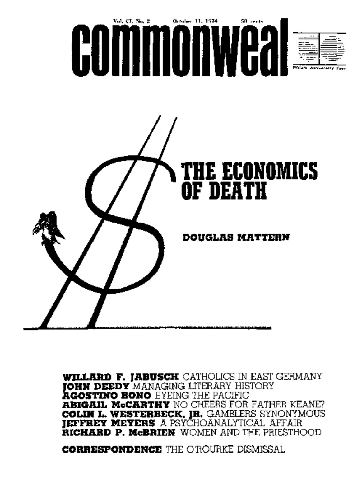 October 11, 1974 | Commonweal Magazine