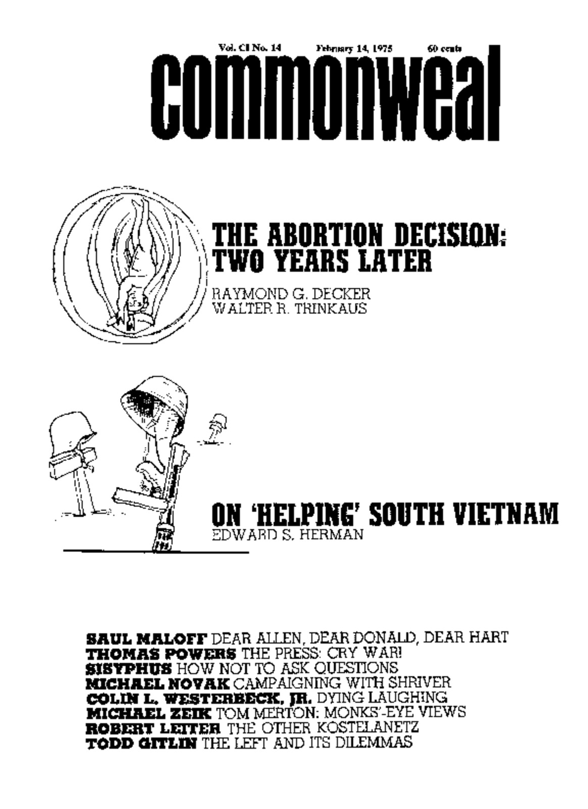 February 14, 1975 | Commonweal Magazine