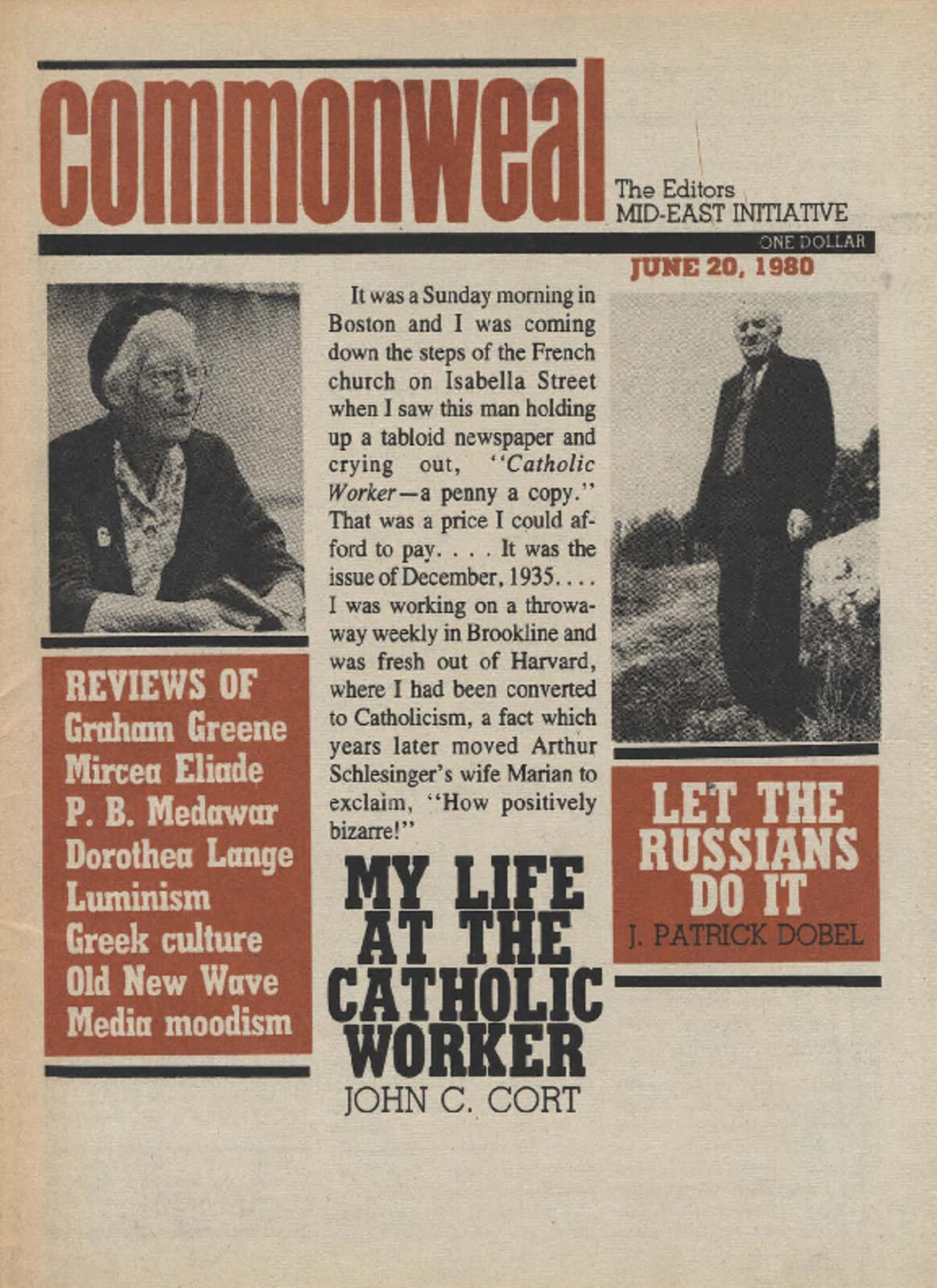June 20, 1980 | Commonweal Magazine