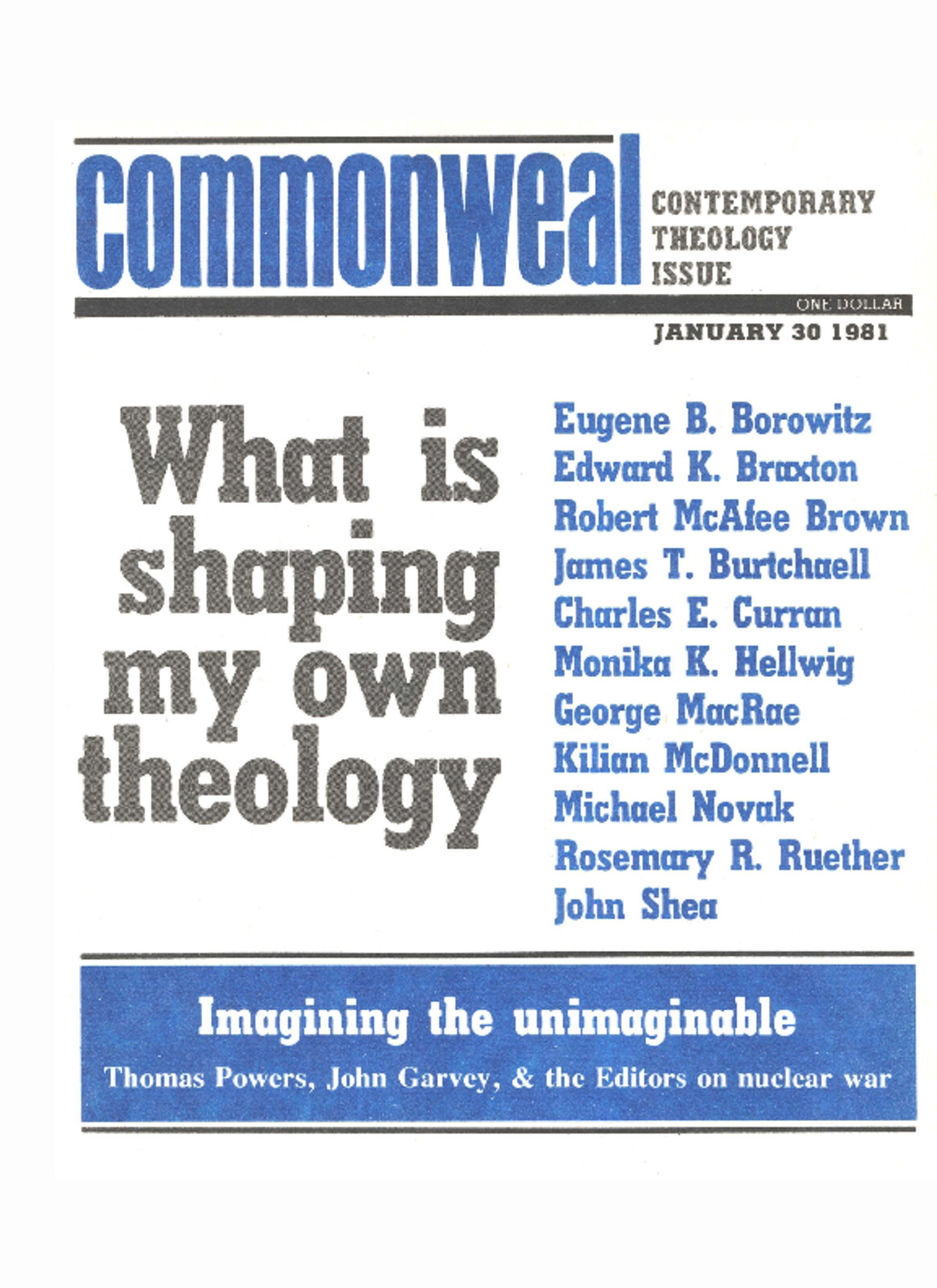 January 30, 1981 | Commonweal Magazine