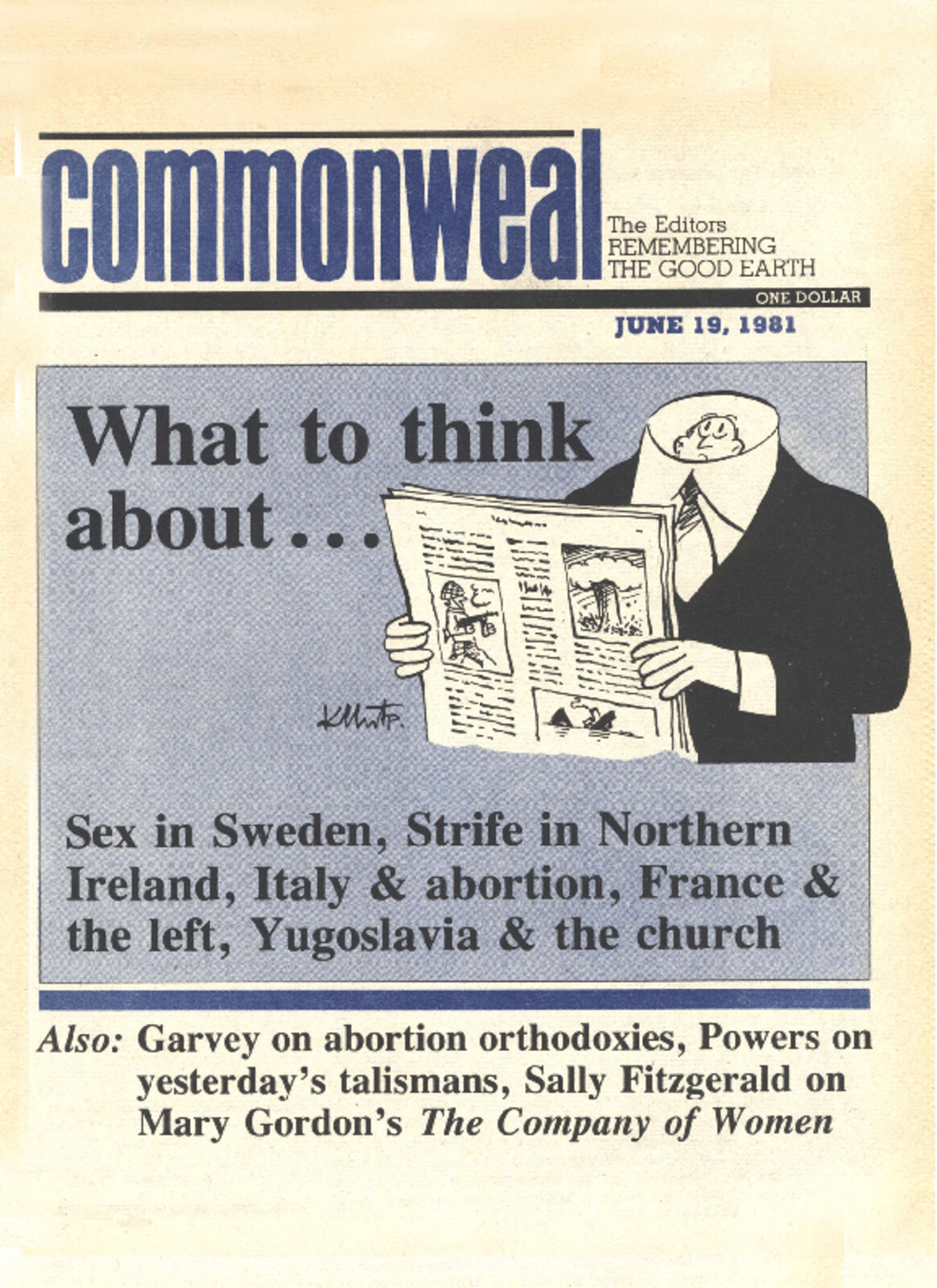 June 19, 1981 | Commonweal Magazine