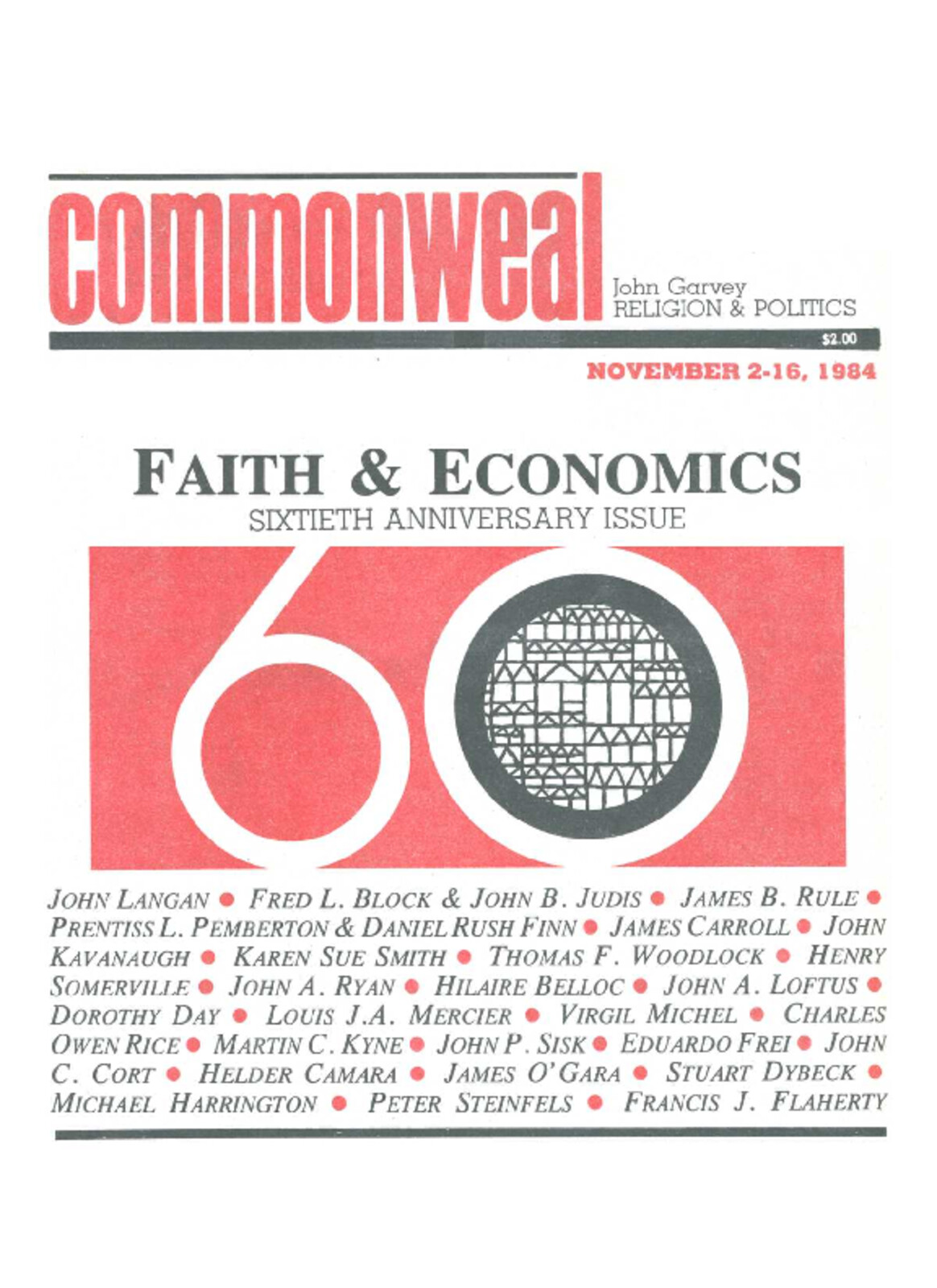November 2-16, 1984 | Commonweal Magazine