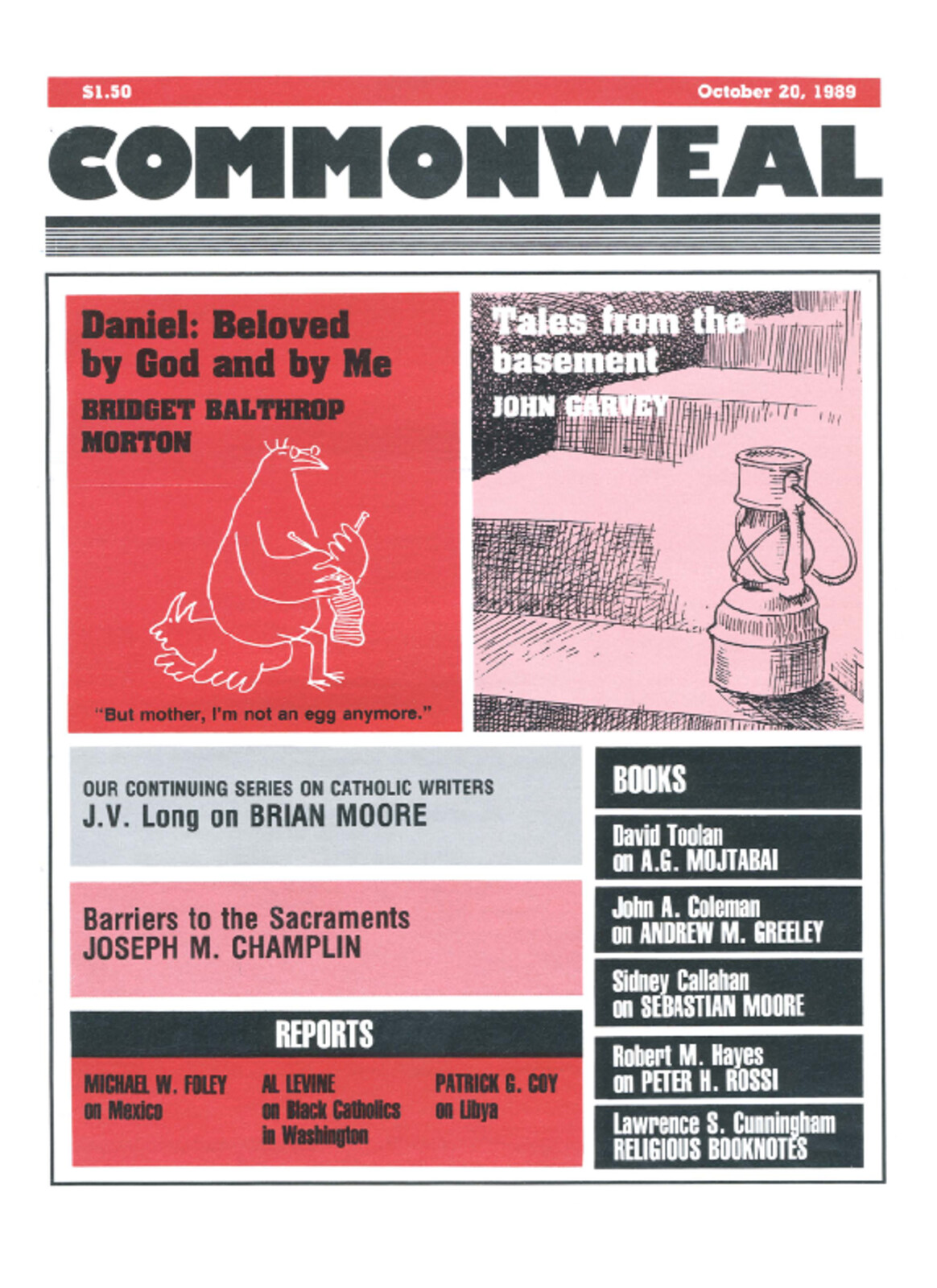 October 20, 1989 | Commonweal Magazine
