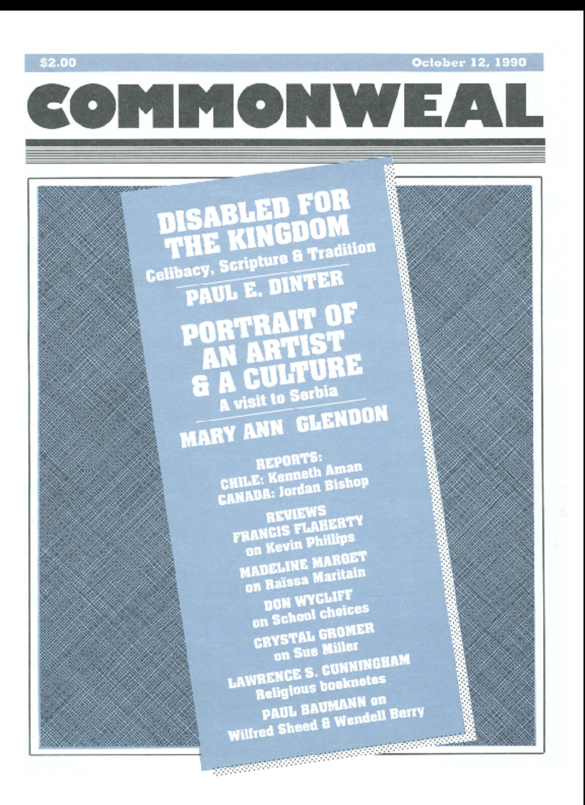 October 12, 1990 | Commonweal Magazine
