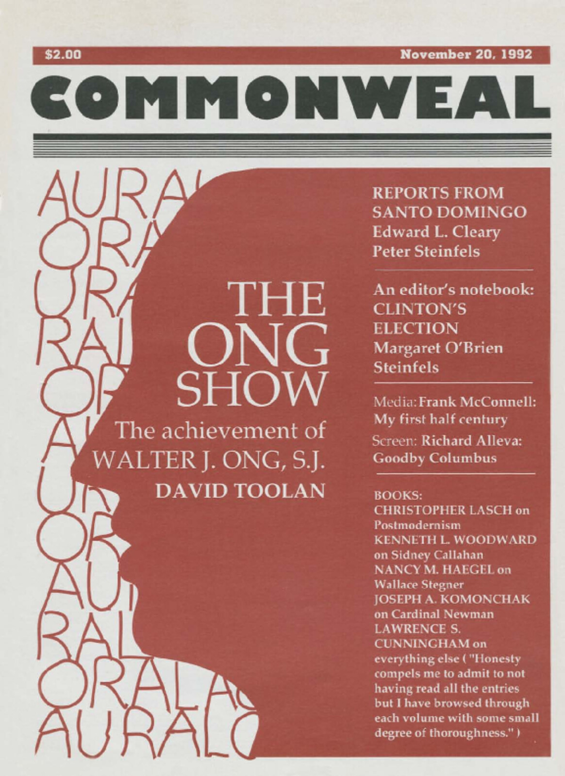 November 20, 1992 | Commonweal Magazine