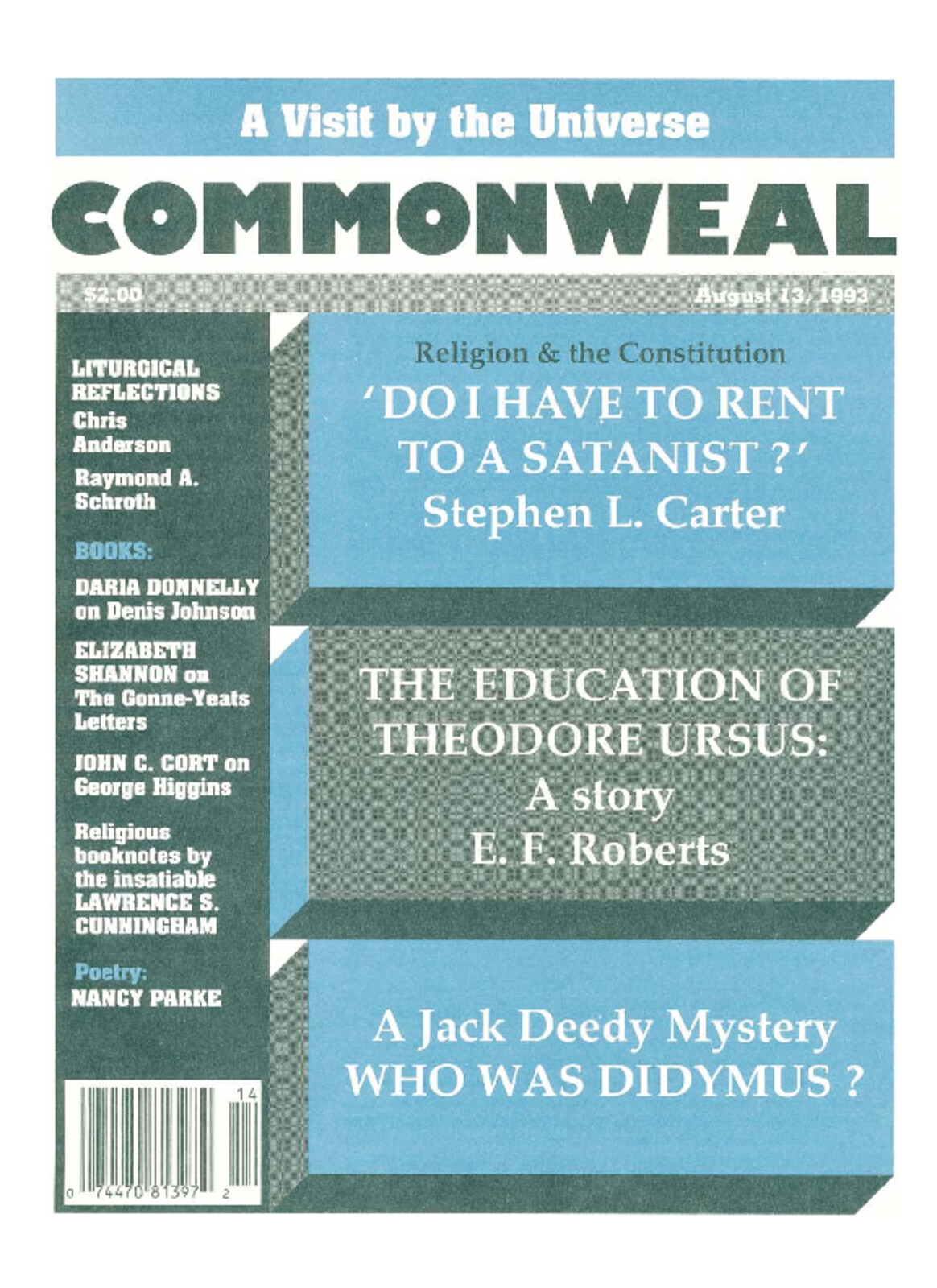 August 13, 1993 | Commonweal Magazine