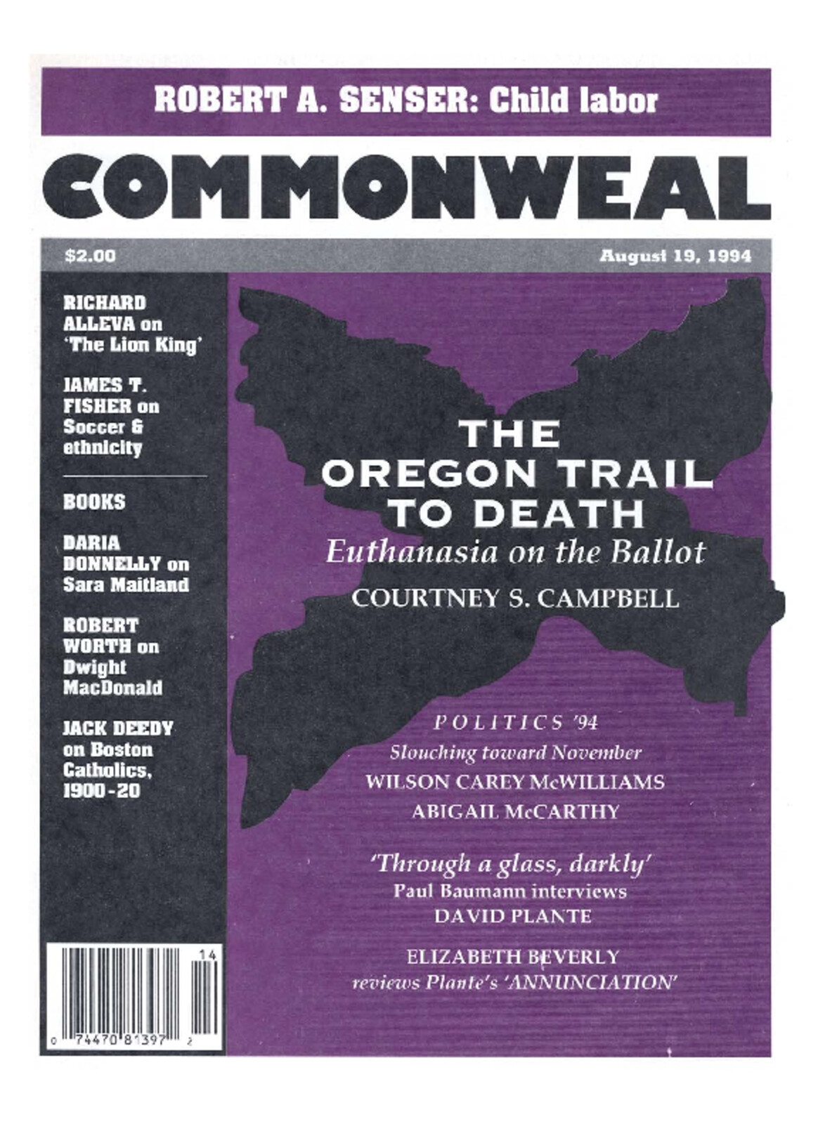 August 19, 1994 | Commonweal Magazine