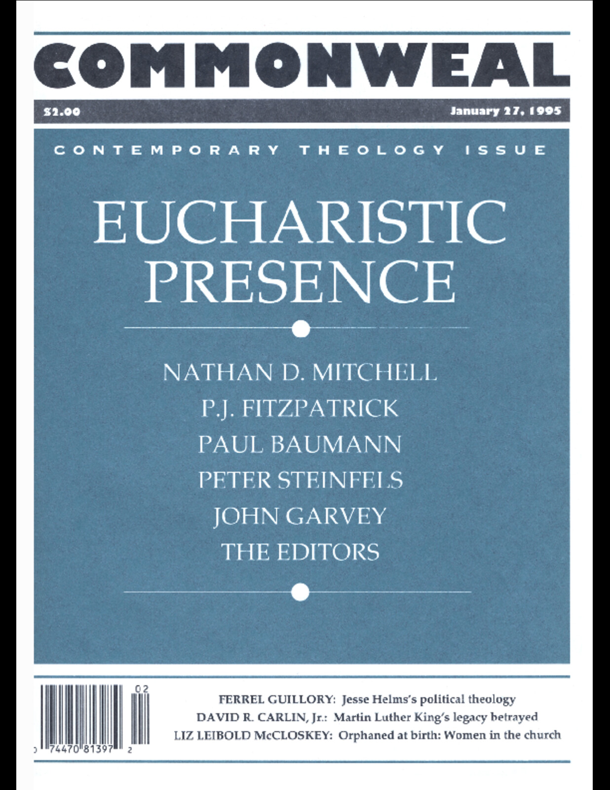 January 17, 1995 | Commonweal Magazine