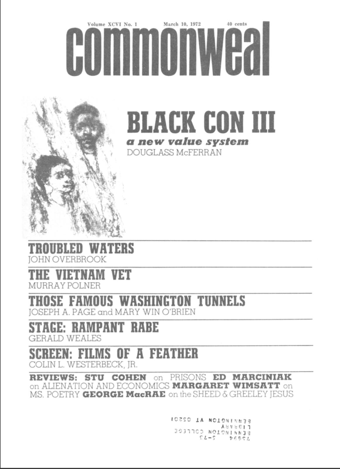 March 10, 1972 | Commonweal Magazine